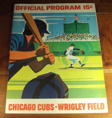 1971 Cubs Cards OPENING DAY Program Fergie Jenkins WIN Billy Williams ...
