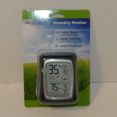 Acurite Wireless Indoor Humidity Temperature Monitor 3.5 Inches With ...