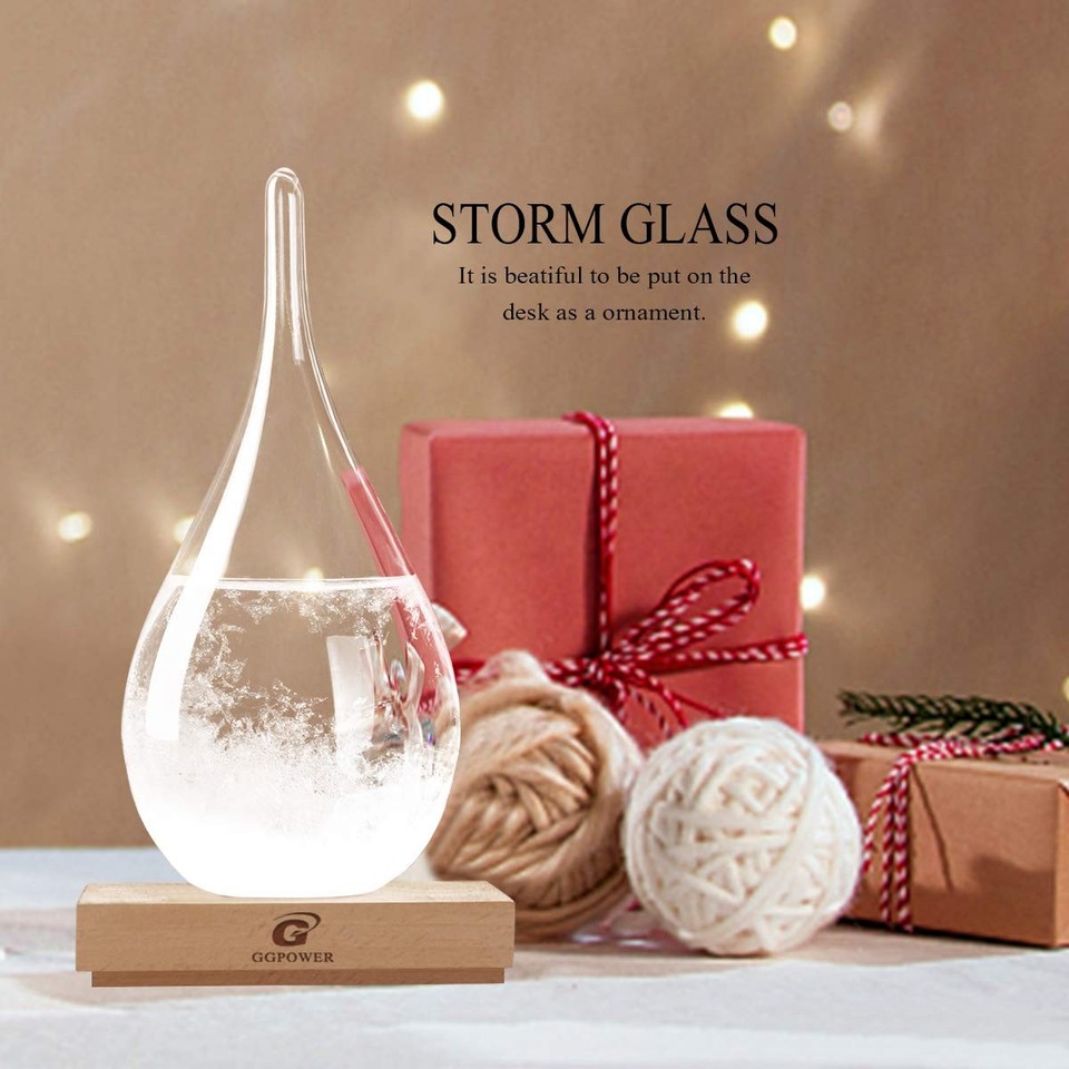 Storm Glass Cool Unusual Gifts Storm Glass Weather Predictor Snow ...