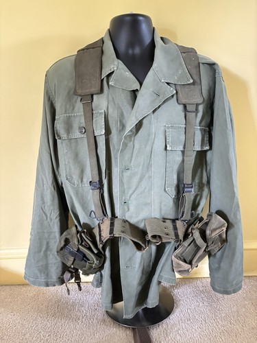 Vietnam Militaria USMC Jacket Army M1956 Field Gear Web Gear Suspenders ...