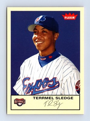 2005 Fleer Tradition #177 Terrmel Sledge Washington Nationals | eBay