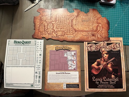Avalon Hill HeroQuest Gen Con 2025 promos DM Screen, Design Kit, Poster ...