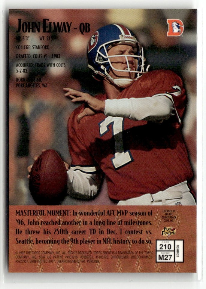 1997 Finest #210 John Elway | eBay