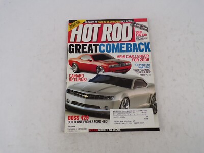 December 2002 Hot Rod Great Comeback Hemi Challenger FOR 2008 Camaro ...