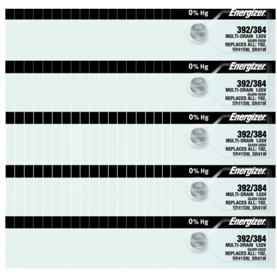 Energizer 392/384 SR41/W/SW Silver Oxide Watch Batteries (100 Pack) | eBay