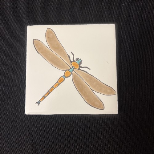 Dragonfly Ceramic Art Tile - 4 inch Square | eBay