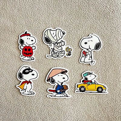 Peanuts Snoopy/ Woodstock/ Sticker Flakes, Zombie Snoopy, pack of 6 ...