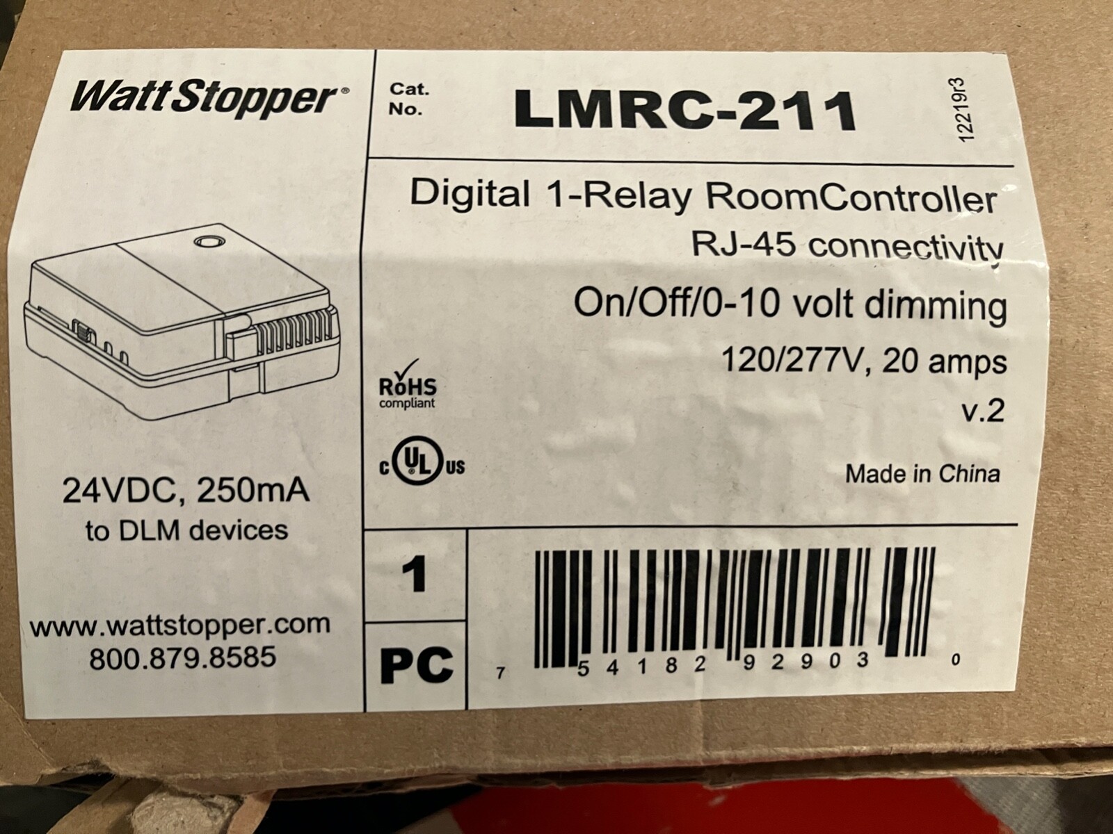 WattStopper+LMRC-211+Digital+Room+Controller+-+White for sale online | eBay