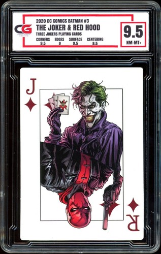 2020 DC Comics Batman Three Jokers Playing Card Joker & Red Hood GRADED ...