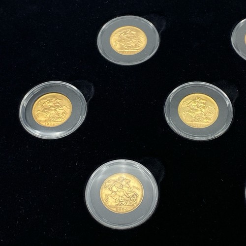 Gold Sovereign Set Rare Collection 22ct Gold Coins Full Sovereigns UK ...