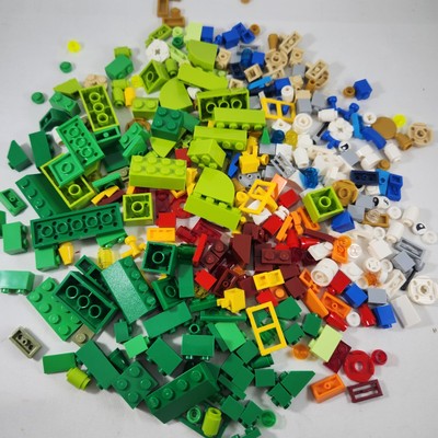 Large Lot of Lego Bulk Loose Parts & Pieces Green White Blue Small ...
