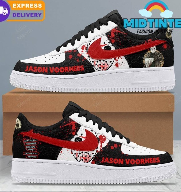 Horror Movies Jason Voorhees Air Force 1 Shoes Men Women Sneaker AF1 | eBay