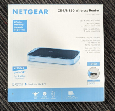 NETGEAR Wireless Router G54/N150 Open Box | eBay