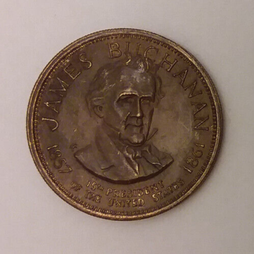 James Buchanan 15th President Coin Medal Token 26mm | eBay