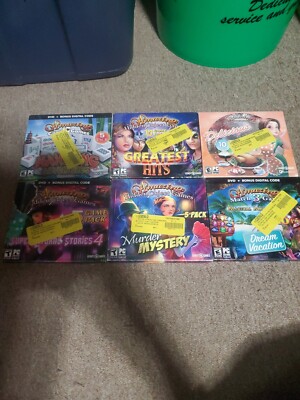READ Lot Of 6 PC Games Card Hidden Object Match 3 Mystery Time ...