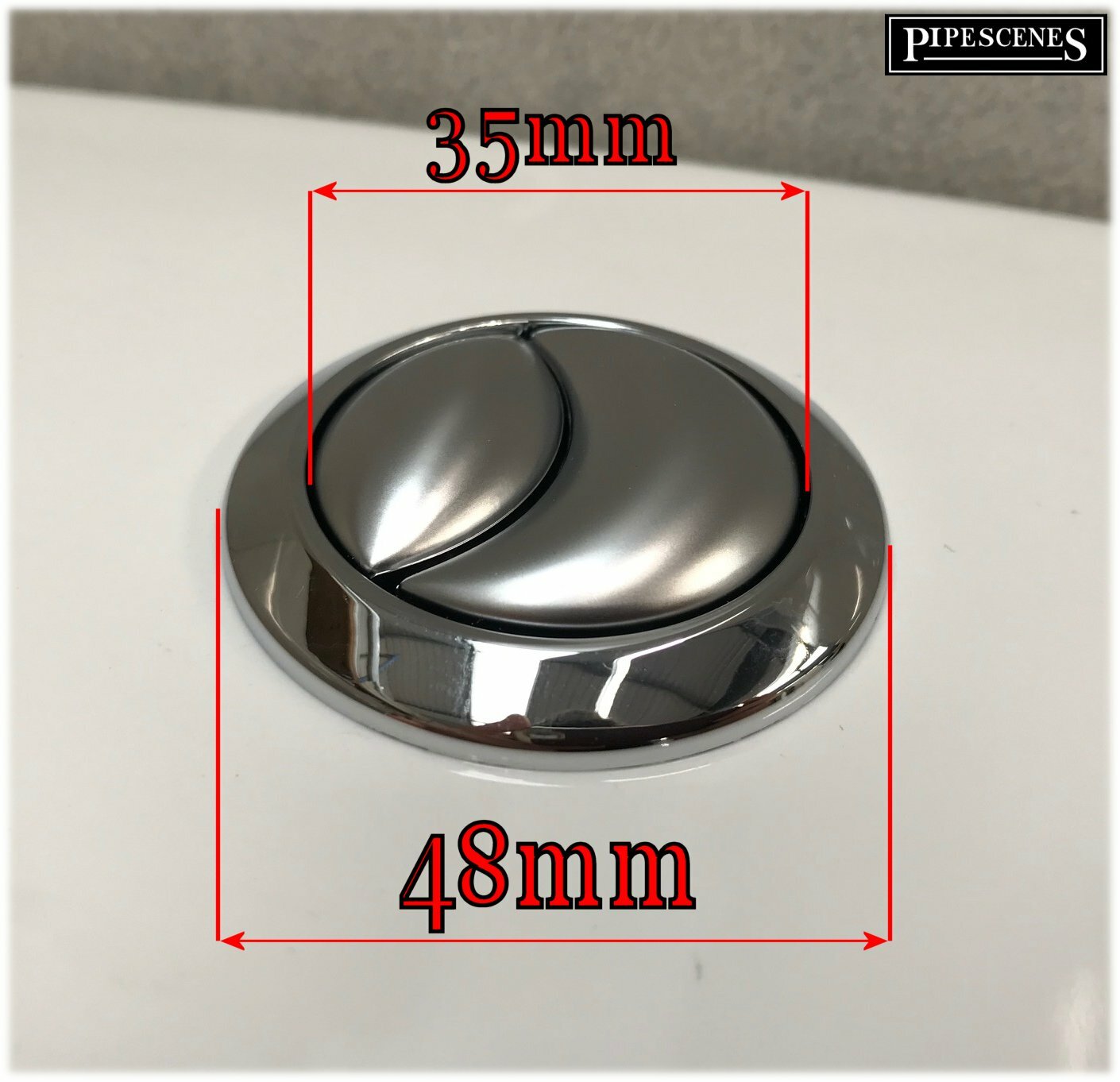 Ideal Standard Geberit Sottini E4449AA REPLACEMENT Push Button Chrome ...