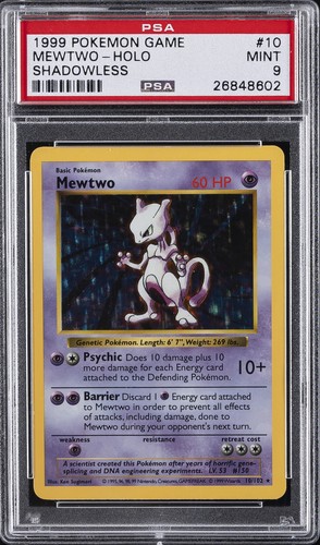 1999 POKEMON BASE SET SHADOWLESS #10 MEWTWO-HOLO PSA 9 | eBay