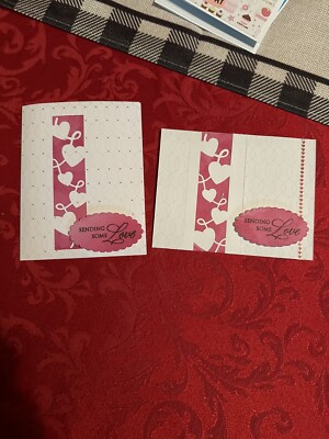 Set Of 2 Strings Of Hearts Handmade Greeting Cards-General (Blank ...