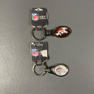 Denver Broncos Metal Keychains 2 Designs Sports NFL Football Lot of 2 ...