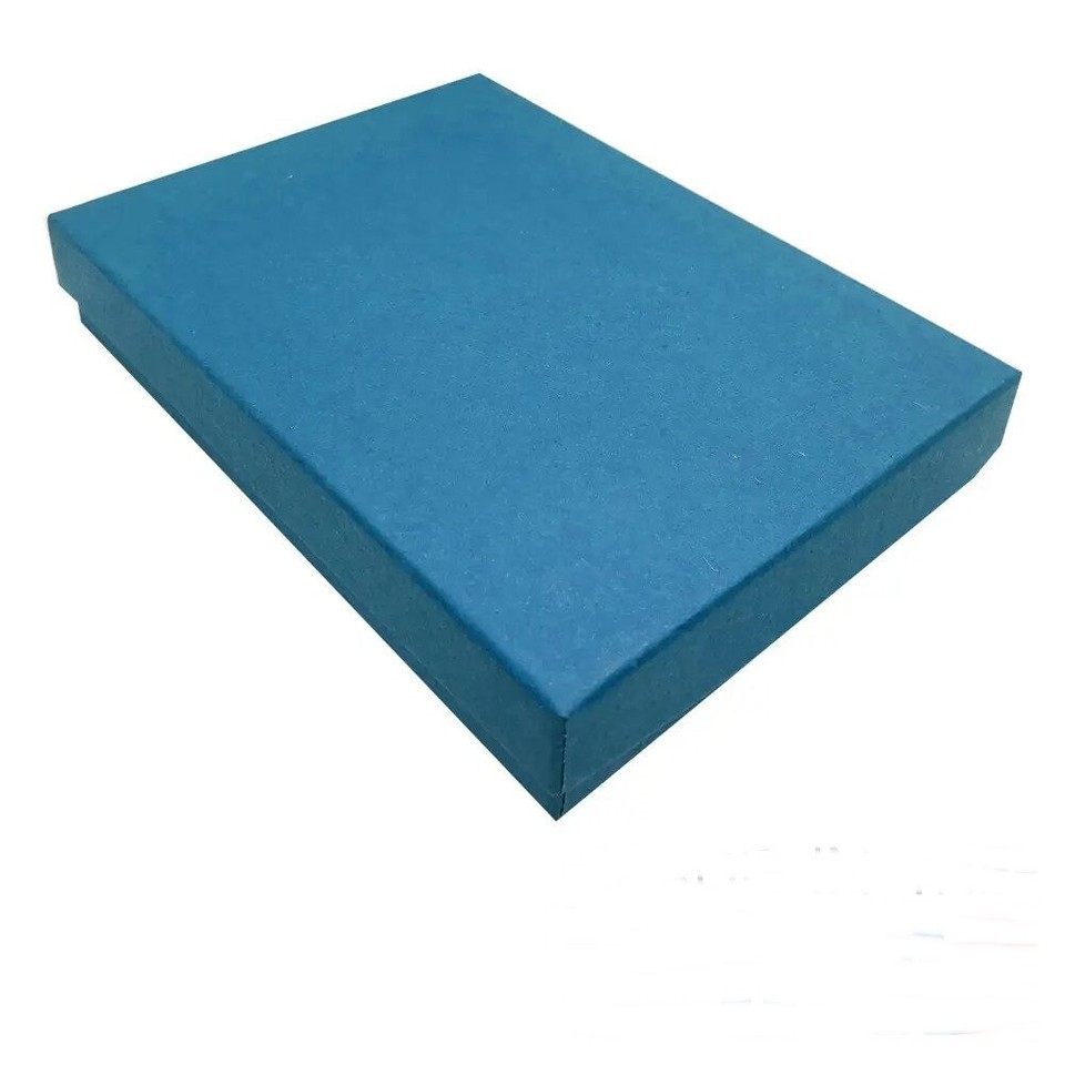 Blue Kraft Jewelry Gift Boxes Jewelry Packaging Boxes Cotton Fill 2 4 8 ...