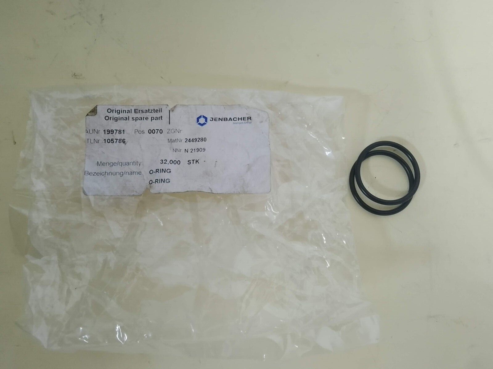 GE Jenbacher 105786 O-ring One Set of 2 Original Jenbacher Intelligent ...