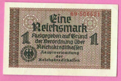 GERMANY OCCUPIED TERRITORIES WW ll 1 RM P. R136a 1940-45s aUNC 1874 | eBay