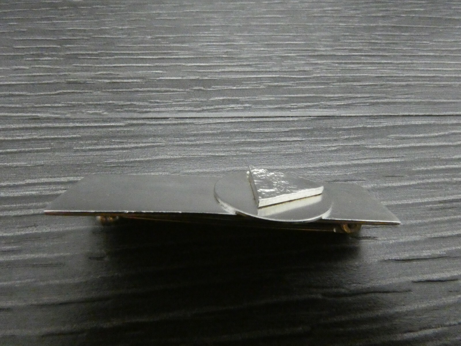 Vintage Sterling Silver Hand Made Triangle Rectangle Brooch Pin | eBay