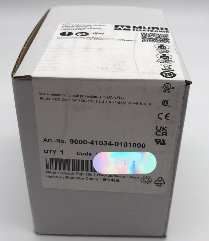 MURR 9000-41034-0101000 MICO Electronic Circuit Protection, 4 CHANNELS ...