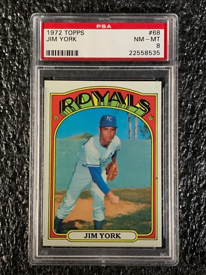 1972 Topps Baseball #68 Jim York PSA 8 | eBay