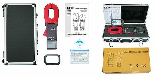 Loop Resistance Meter Clamp on Ground Resistance Tester with Range 0.01 ...