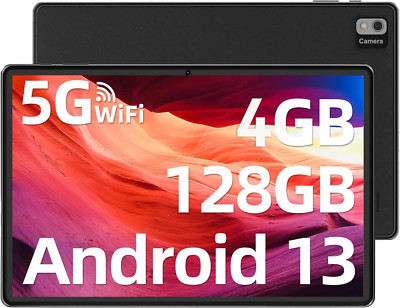 10" Tablet Android 13 Tablets 4+128GB Quad-Core T618 Tablet Dual Camera ...