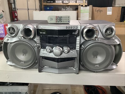 JVC MX-GA77 360W 3 CD Changer Dual Cassette Player AM/FM Stereo System ...