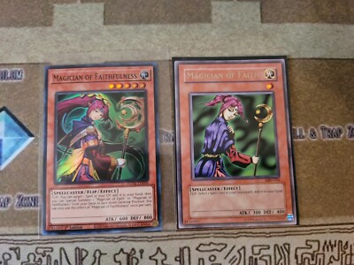 YUGIOH TCG MAGICIAN OF FAITH MRD RARE UNLIMITED + MAGICIAN OF ...