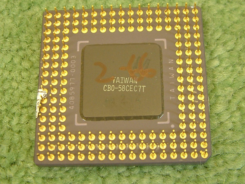 Vintage CPU Processor Texas Instruments 486 80MHz DX2-80 TI486DX2-G80 ...