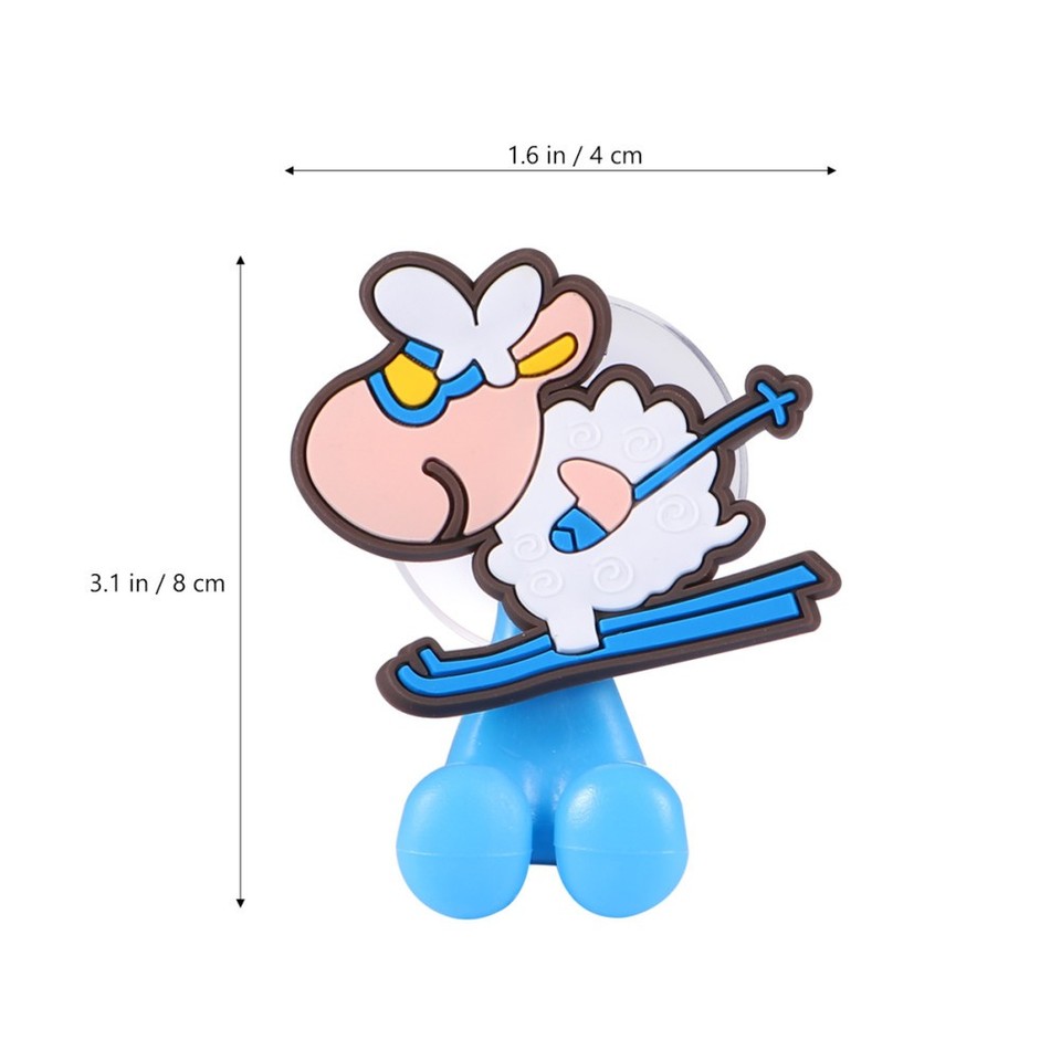 3 Pcs Cartoon Wall Toothbrush Holder for Bathroom Suction Cup Rack ...
