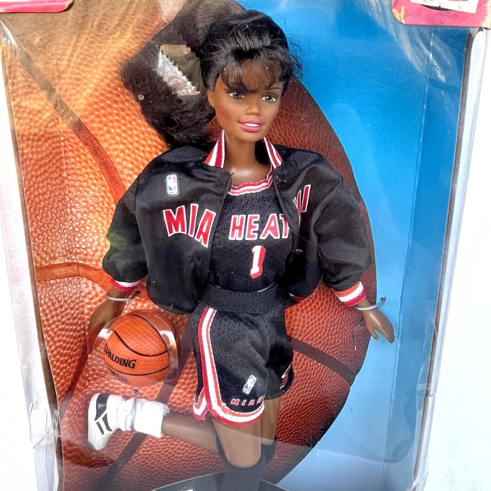 Barbie Doll 1998 Miami Heat NBA Basketball Doll African American Mattel ...