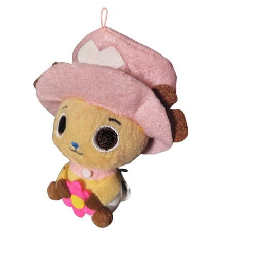 One Piece Chopper Plush Toy Pink Hat Flower Mascot Character Figure | eBay
