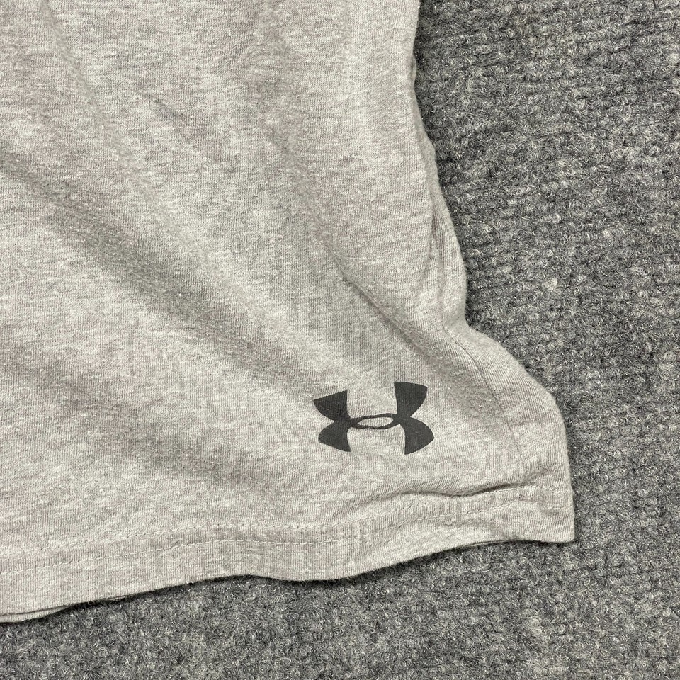 Under Armour Heatgear T Shirt Mens XL Gray Progress Through Pain Loose ...