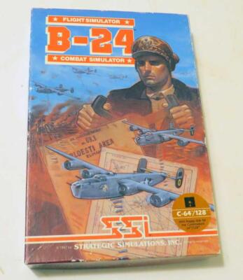 B-24 Flight Simulator Combat Simulator by SSI (1987) Commodore 64/128 ...