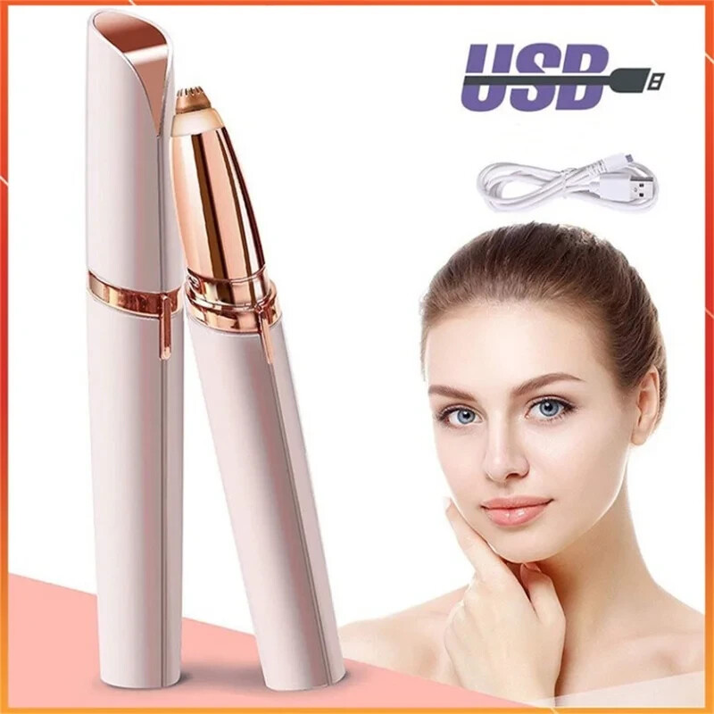 Mini Facial Epilator USB Painless Secure Neck Leg Hair Removal Razor ...