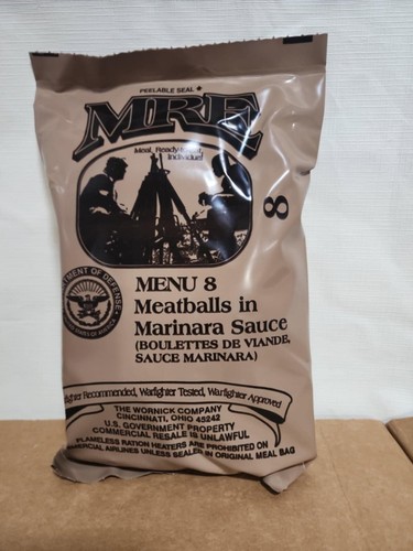 MRE U.S. Military Ready to Eat Choose Your Meal Menus 1-12 June 2025 ...