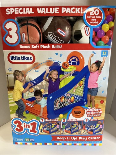 Last 1 Little Tikes Inflatable Hoop It up Play Center Ball Pit for sale ...