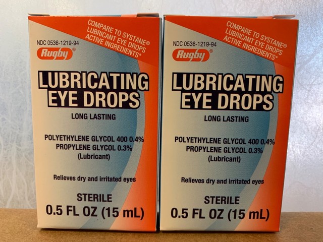 Rugby WM01L156 Artificial Tears Solution Lubricant Eye Drops Sterile 15 ...