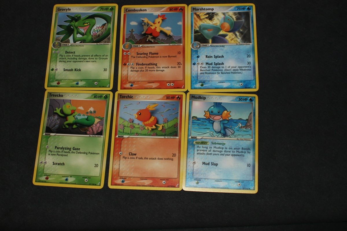 Treecko Torchic Mudkip Evolutions