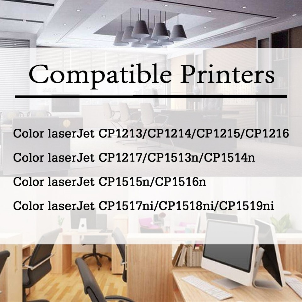 125A Toner Cartridge CB540 for CP1213 CP1519ni CP1215 CP1216 Printer (4PK,BCMY) | eBay