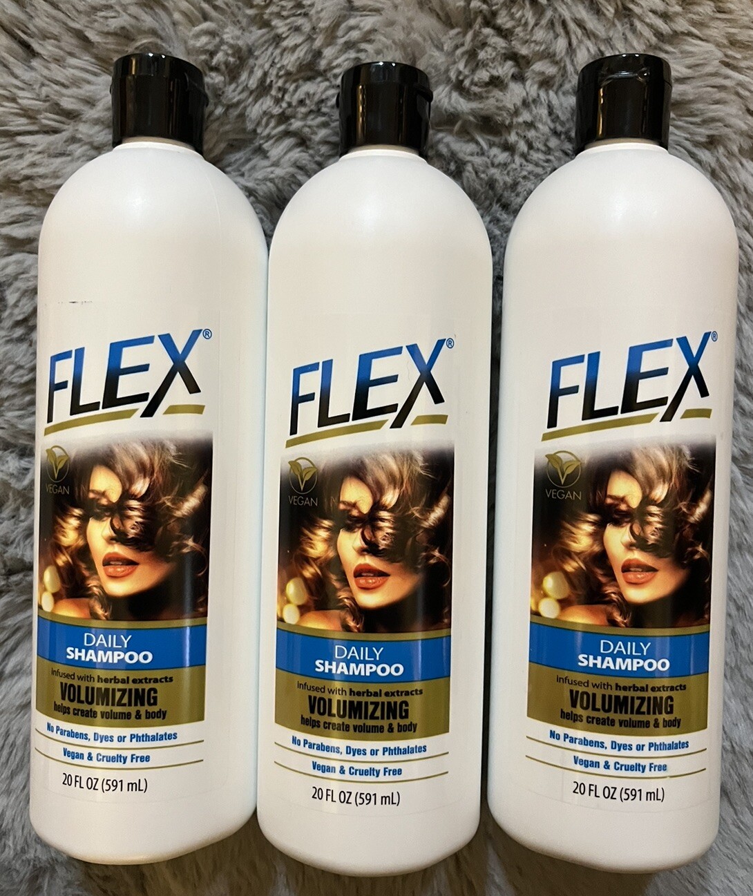 Flex Daily Volumizing Vegan Herbal Extract Shampoo & Conditioner 20oz ...