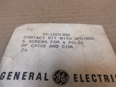 NEW GENERAL ELECTRIC 55-152313G9 4 POLE CONTACT REPLACEMENT PARTS KIT ...