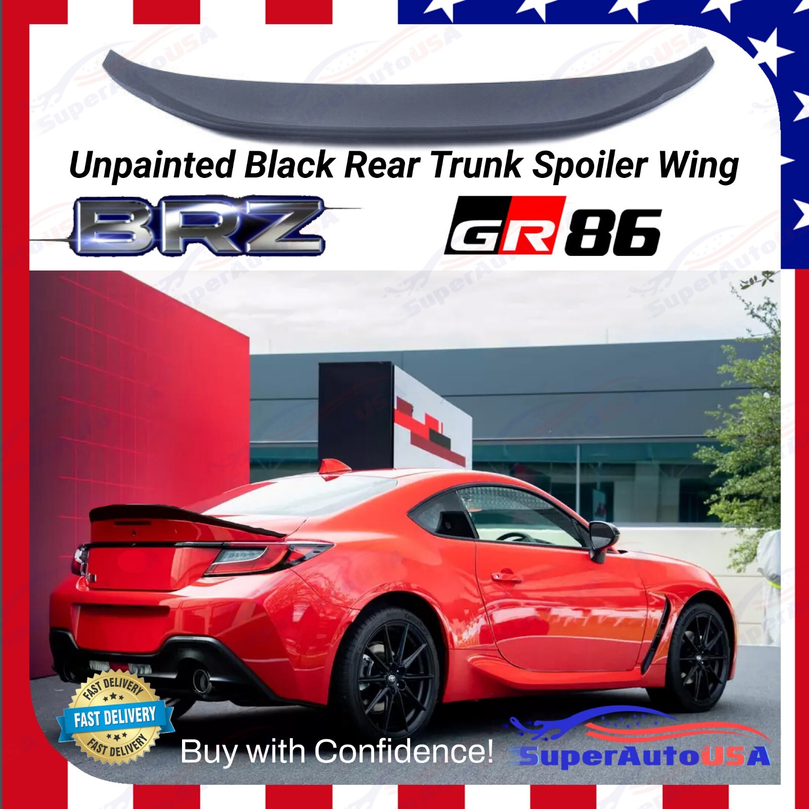 For 2022-2023 GR86 BRZ Unpainted OE Premium Limited Style DuckBill ...