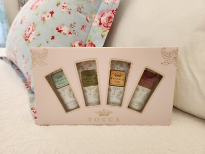 NEW TOCCA CREMA QUARTETTO SET OF 4 SCENTED MOISTURIZING HAND CREAMS | eBay