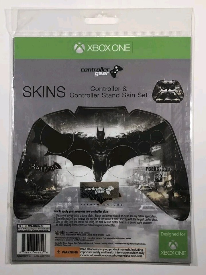 Xbox One Controller & Stand SKIN SET (Batman Arkham Knight) NEW, Ships ...